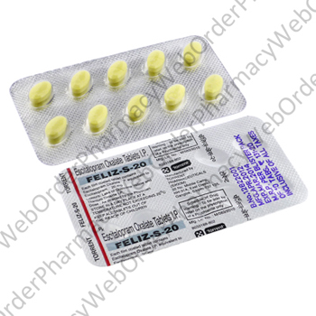 Feliz-S (Escitalopram Oxalate) - 20mg (10 Tablets)| Antidepressants ...